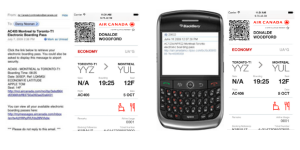 Air Canada updates e-boarding passes to incorporate PreCheck