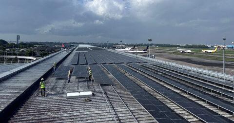 Changi Airport enhancing sustainability with solar panel system