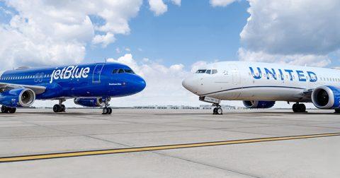 JetBlue and United launch first customer benefit as part of Blue Sky